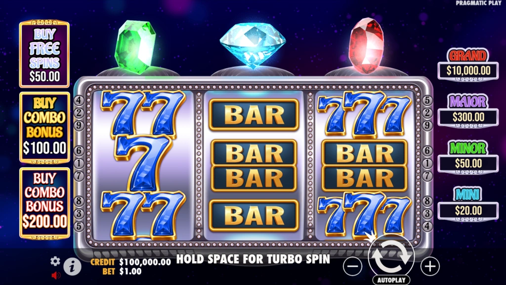 Gem Trio (Pragmatic Play) Free Demo & Review | 20,000x Max Win